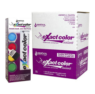 Sashco 12005 Exact Color Caulk Contractor Pk - 6 Sealants 3 Syringes 6 ...