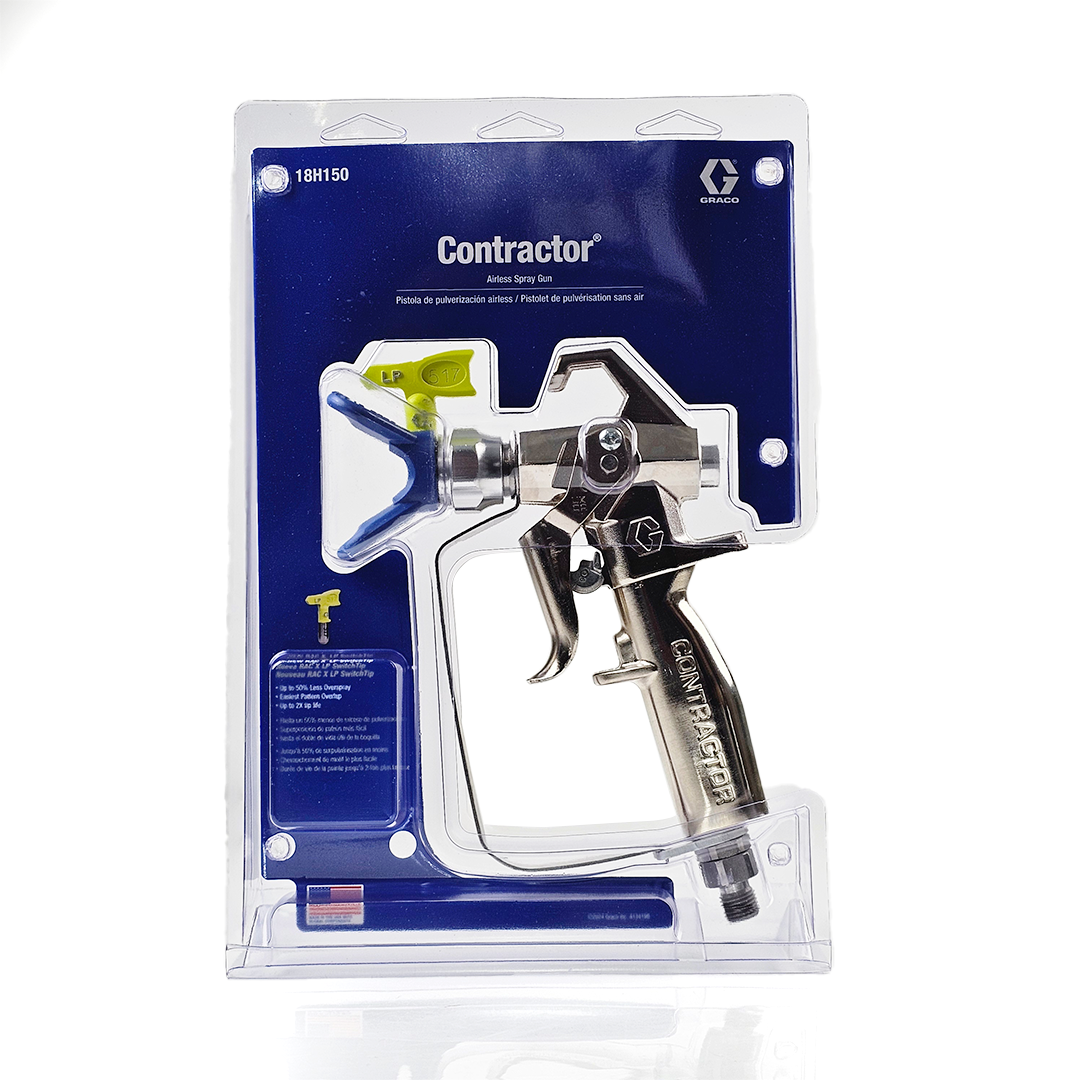 Graco 18H150 Contractor Airless Paint Spray Gun w/2-Finger Trigger & R ...