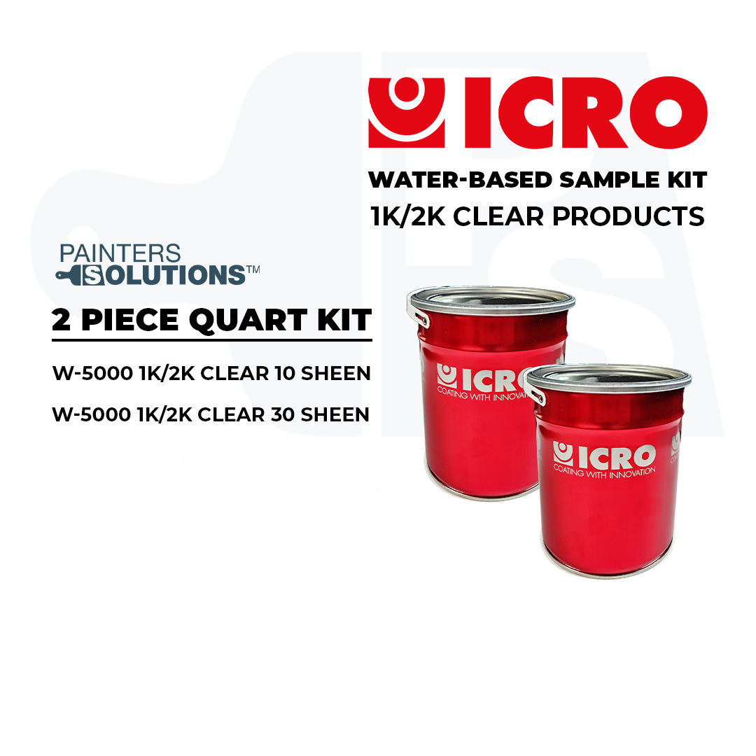 ICRO 5000 Water-Based 1k (1 Quart) Sample Kit - (CLEAR) — Painters ...