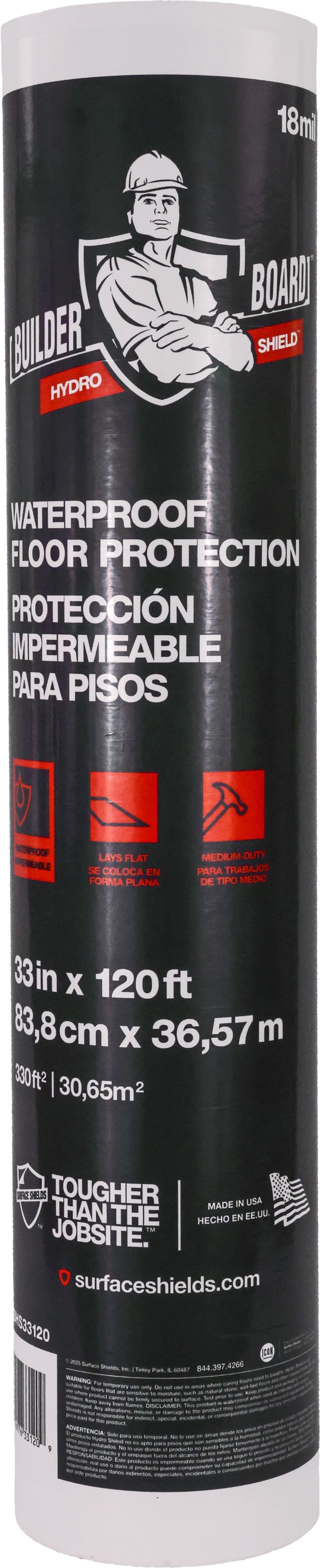 Trimaco BBHS33120 33" x 120' Builder Board Hydro Shield (Pallet 36 uni ...