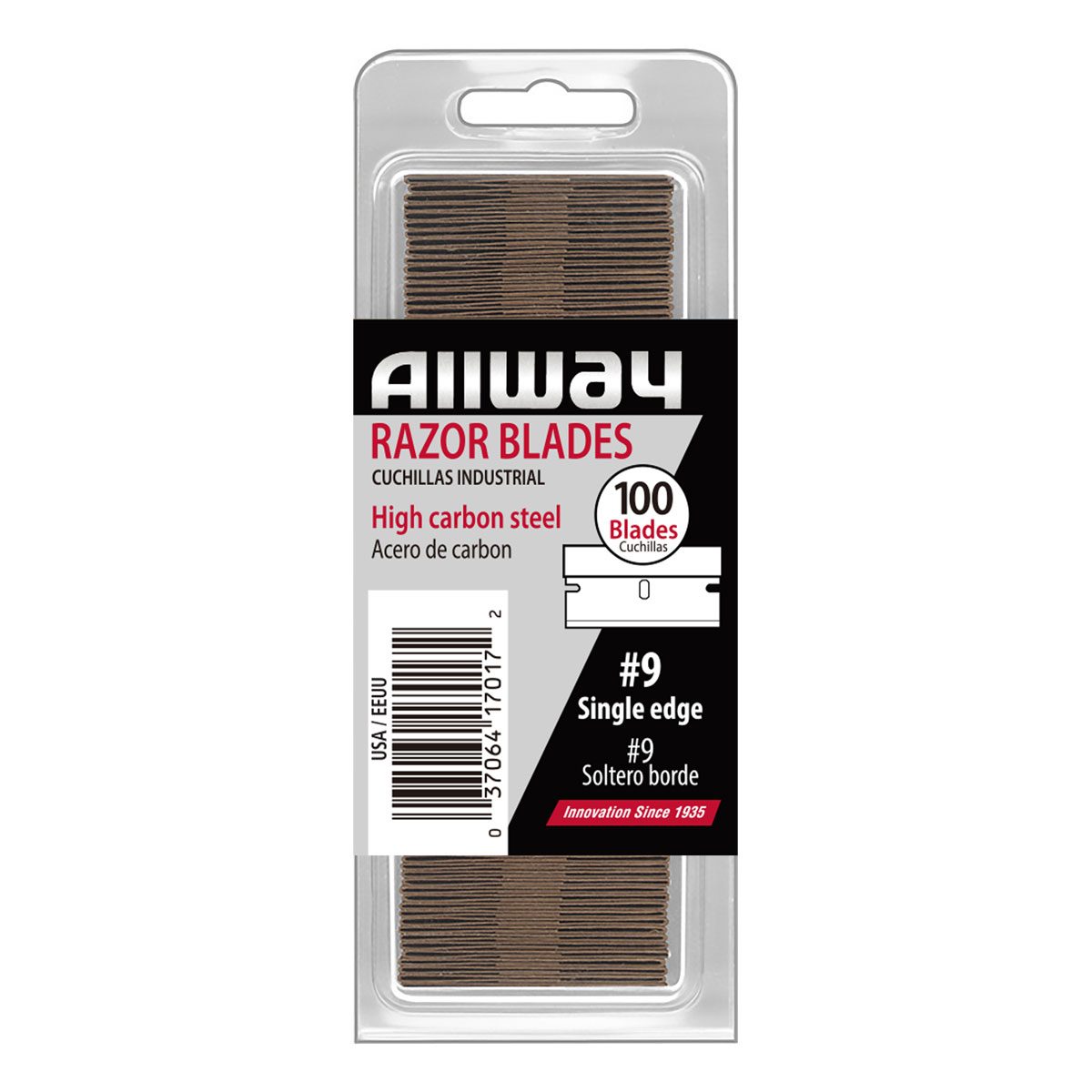 Allway SEB100VP #9 Single Edge Razor Blade Bulk (100pk) — Painters ...