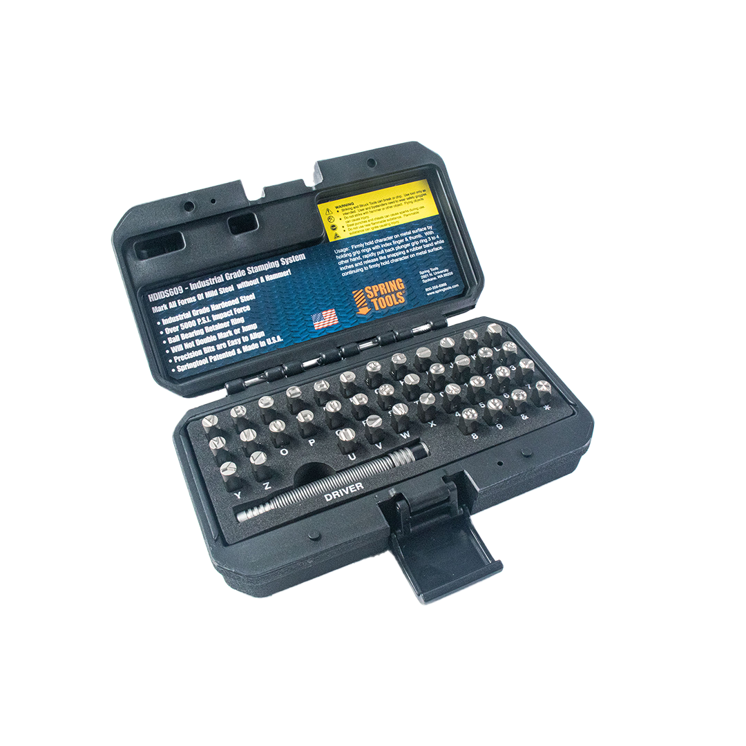 Spring Tools HDIDS609 39 Piece Industrial ID Stamper Set 1/4" Tool ...