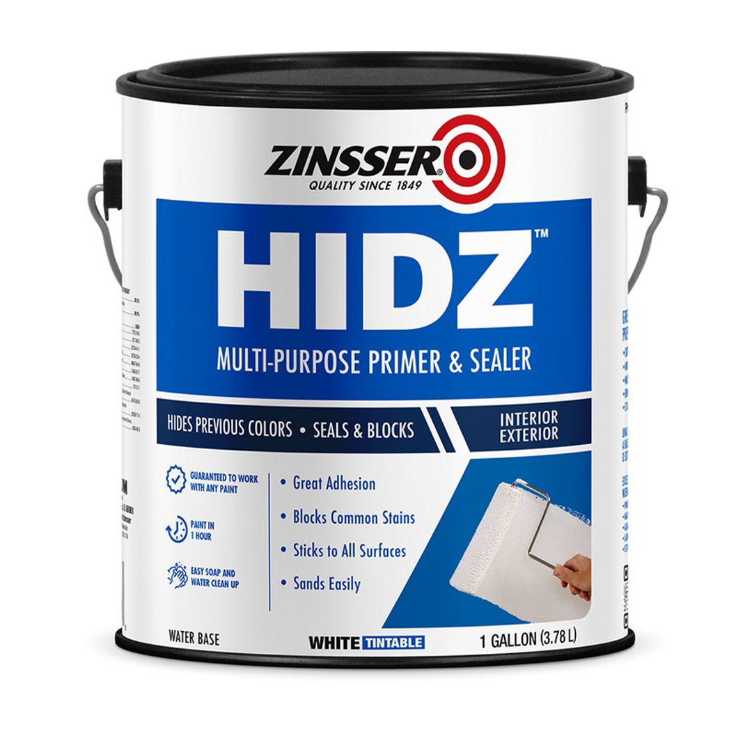 Zinsser 373358 1gal HIDZ Waterbased Multi-Purpose Primer & Sealer Int ...