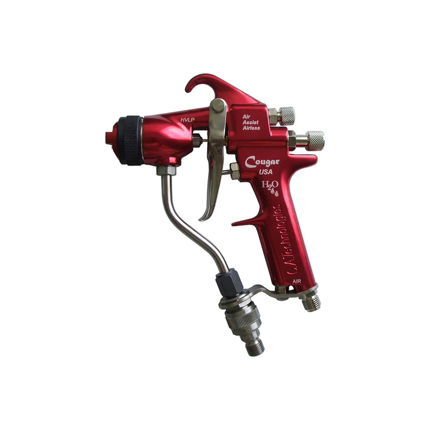 C.A. Technologies H20-C411F Cougar Air Assisted Airless Spray Gun HVLP ...