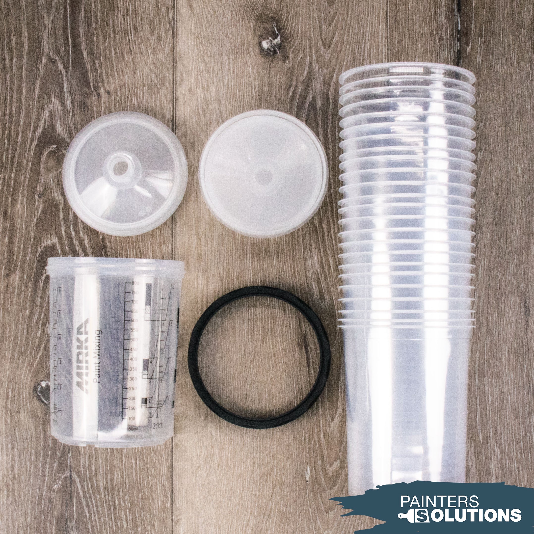 Mirka Paint Cup System 850ml, Filter Lid 125µm, 50/pack — Painters ...