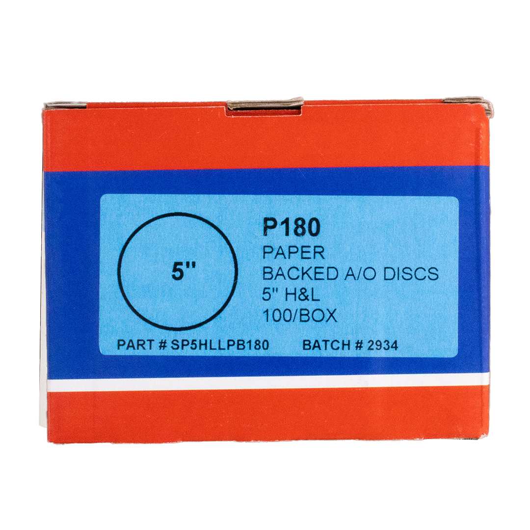 SurfPrep 5" Holeless Sandpaper Backed A/O Discs (Hook & Loop ...
