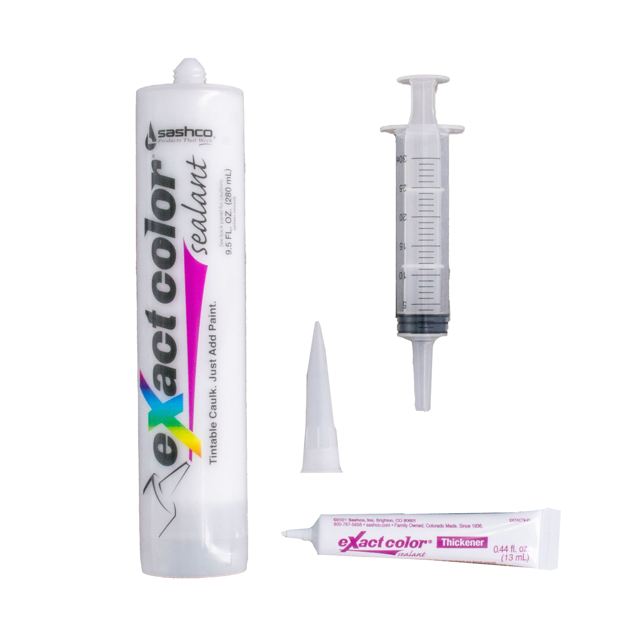 Sashco 12005 Exact Color Caulk Contractor Pk - 6 Sealants 3 Syringes 6 ...