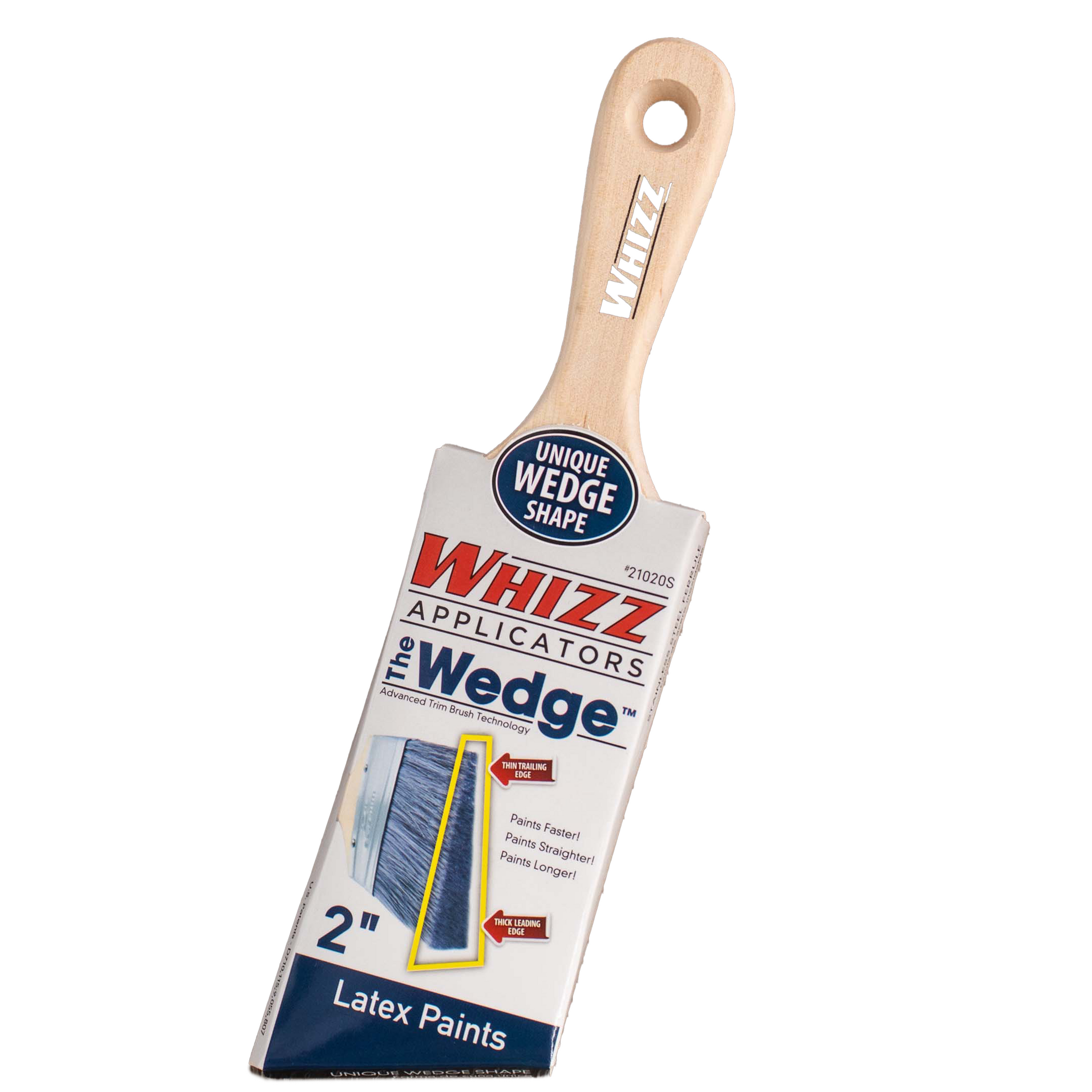 Whizz 21020S 2" Pro Wedge Shorty Angle Sash Brush — Painters Solutions
