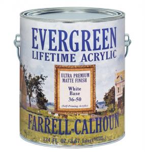 FARRELL CALHOUN 1 GAL 36-50 EVERGREEN LIFETIME INTERIOR LATEX Matte WH ...