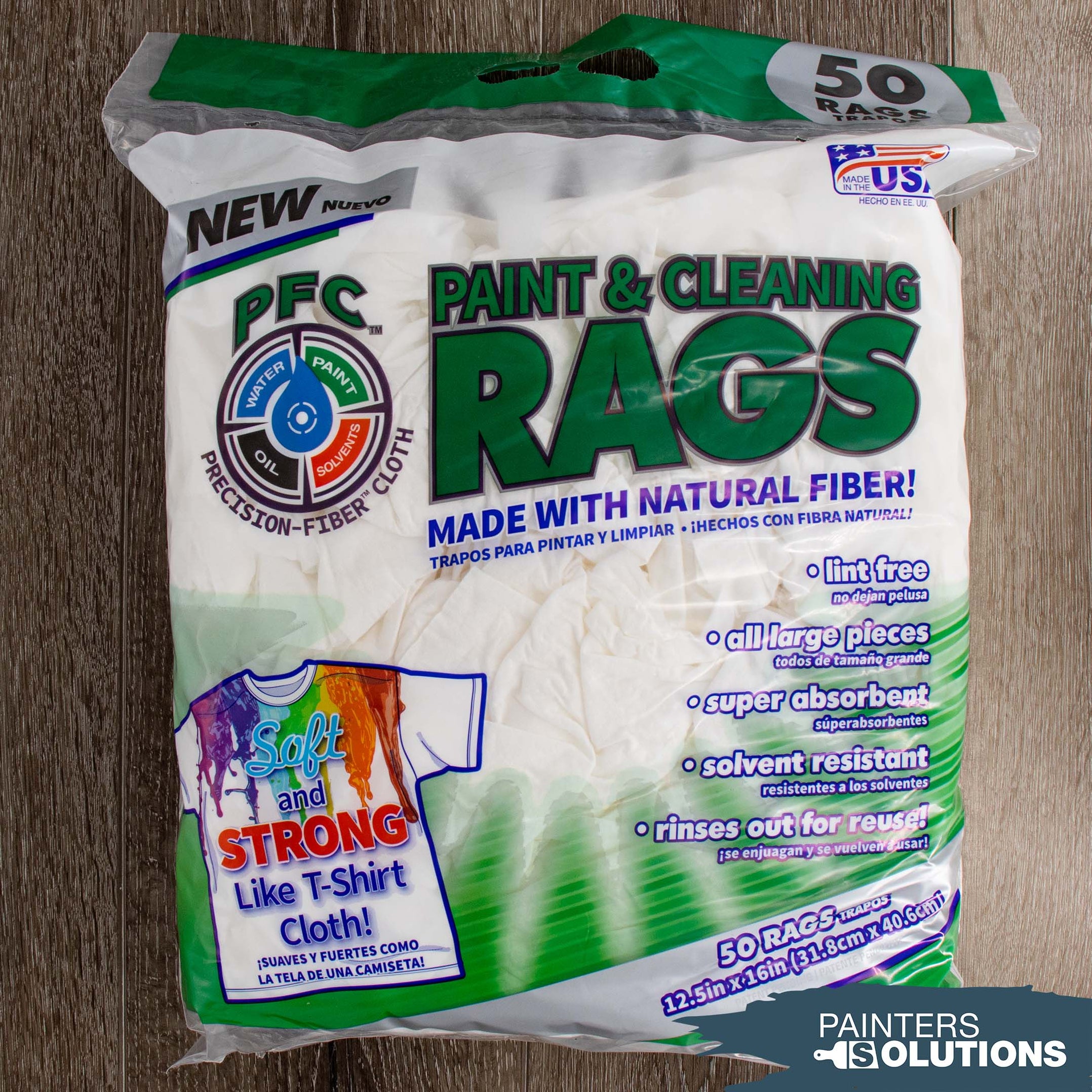 Intex PFC-99972-50L White Paint Rags 50Ct — Painters Solutions