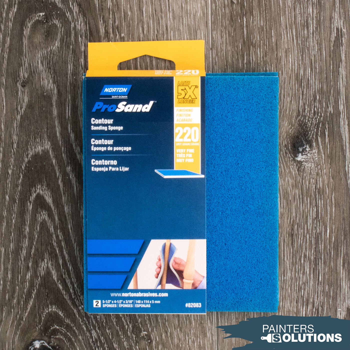 Norton 82083 5X 220 Grit Contour Sanding Pad 2Pk — Painters Solutions