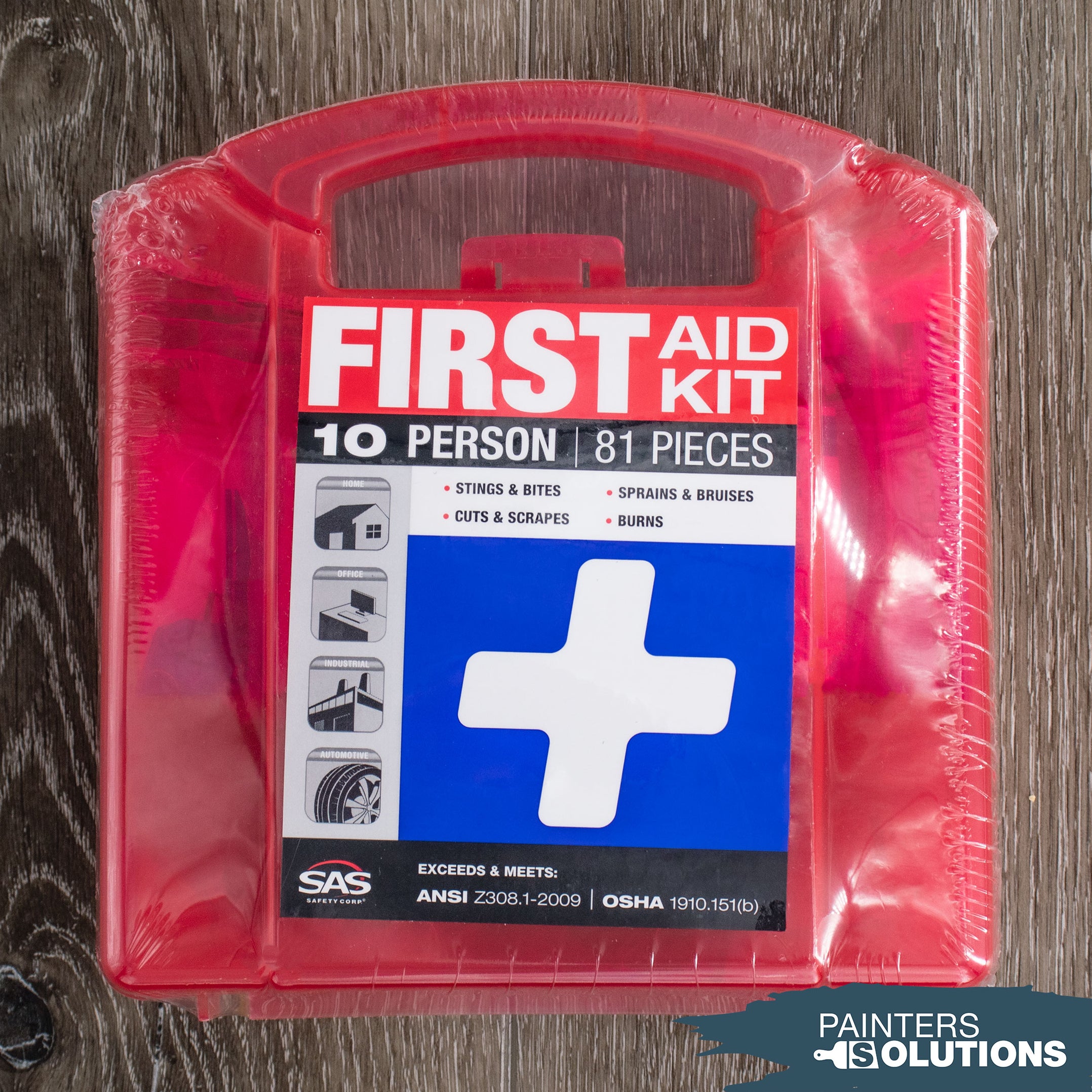 SAS 6010 10-Person First Aid Kits - Plastic/Wall Mountable — Painters ...