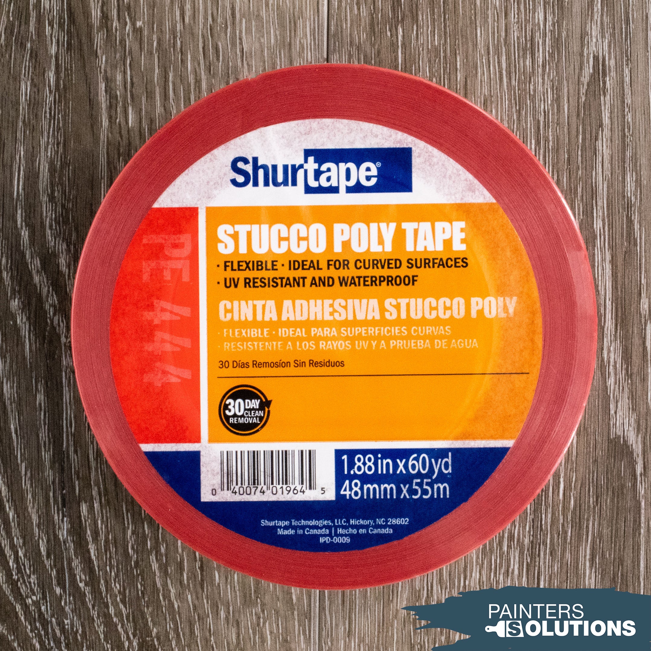 Shurtape 107239 PE444 48mm x 55M Red Stucco Tape — Painters Solutions