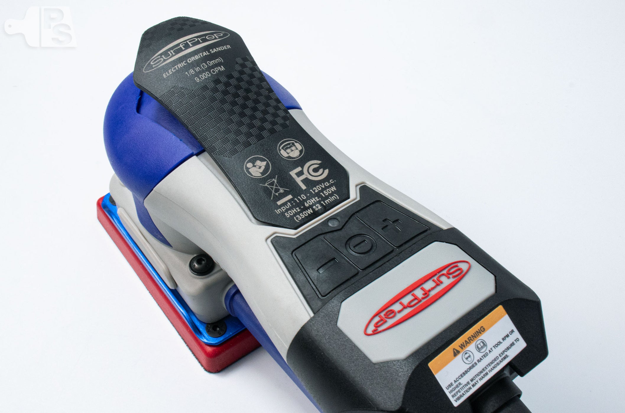 SurfPrep SPP3X4ESSVC 3” X 4” Electric Ray Orbital Sander KIT (6-Hole H ...