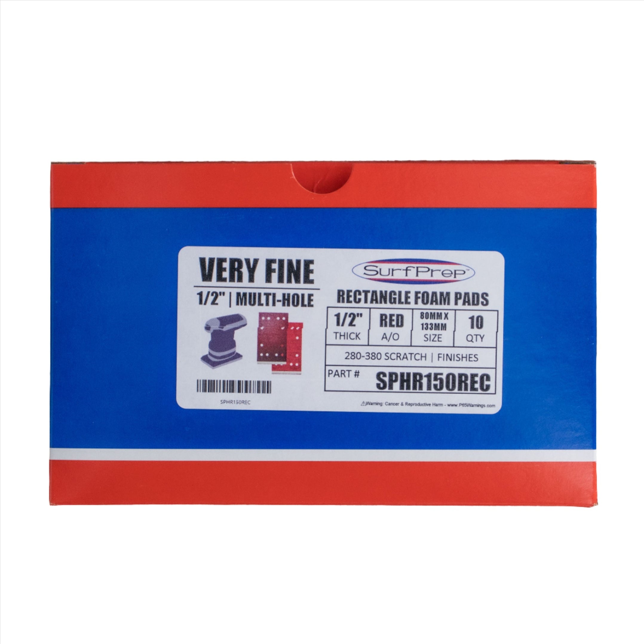 SurfPrep Rectangle Sander ProFoam Pads 1/2" for Mirka & Festool (10 PA ...